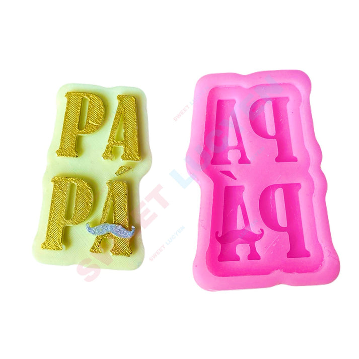 MOLDE DE SILICONA TEMATICA PAPA – Sweet Lucyen