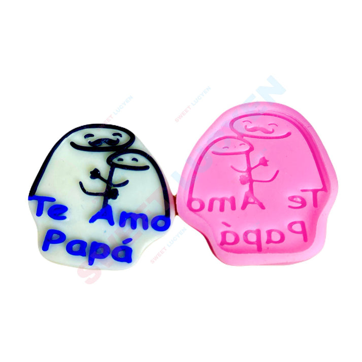 MOLDE DE SILICONA TEMATICA PAPA – Sweet Lucyen